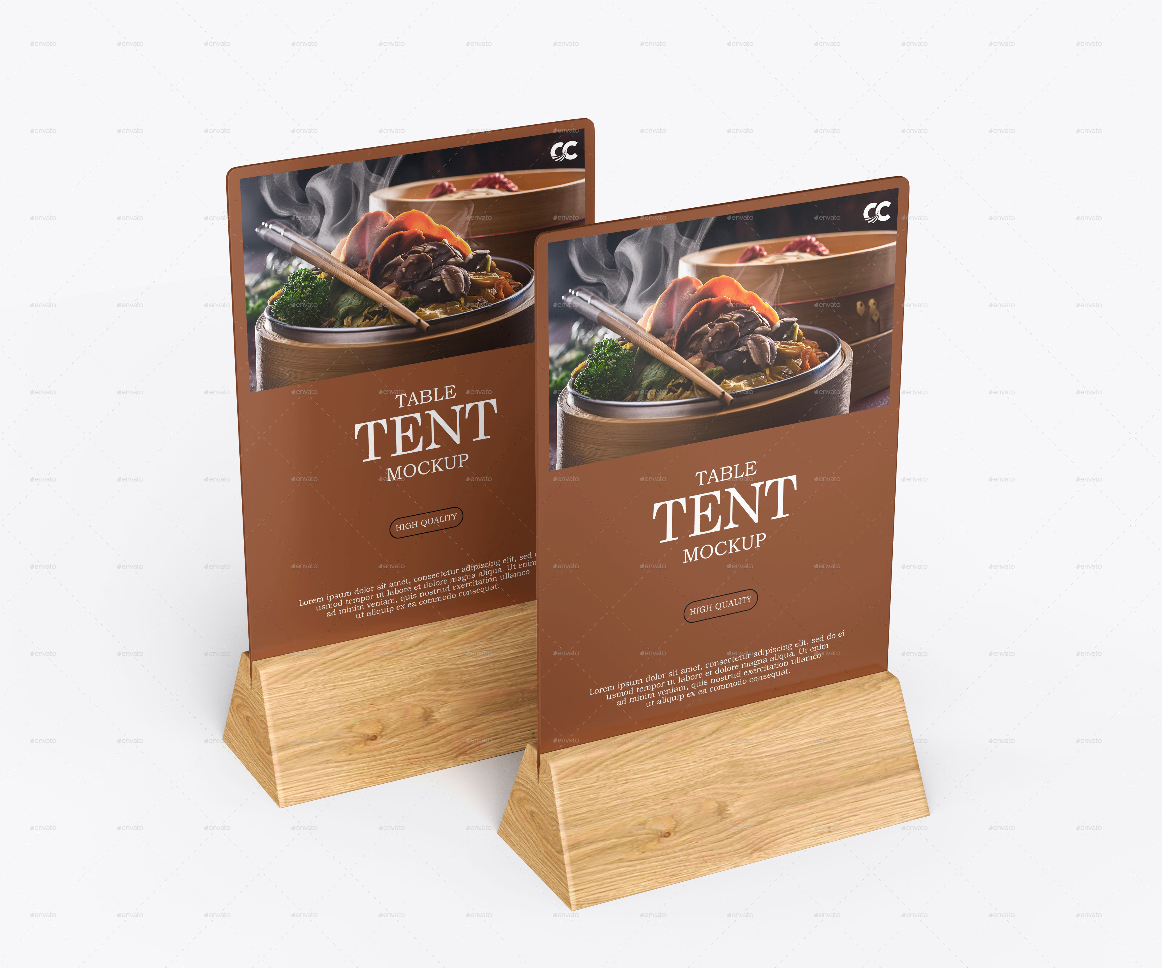 Table Tents Mock-up Template, Graphics | GraphicRiver